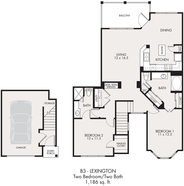 Richardson, TX Apartments | Homes of Prairie Springs | Floor Plans